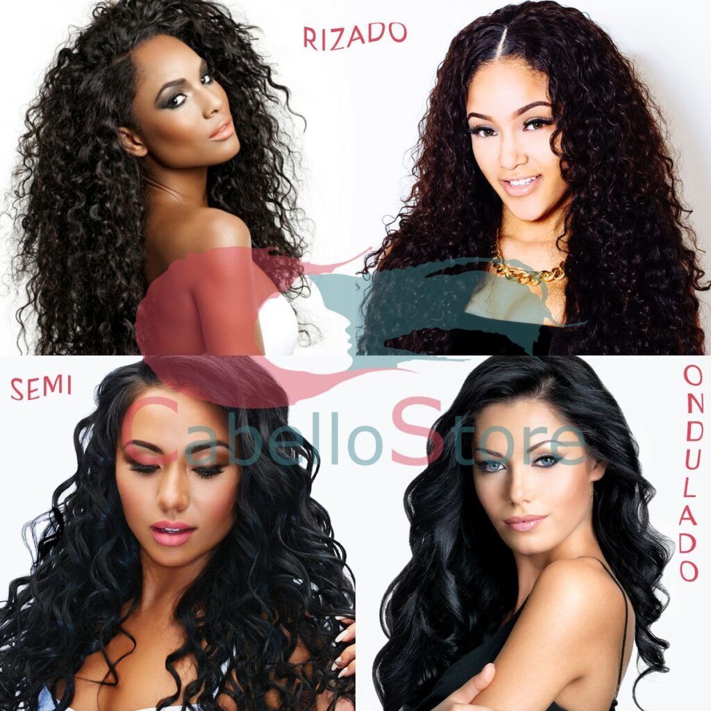 Extensiones de Cabello Semi-Rizado 100% Natural - CabelloStore